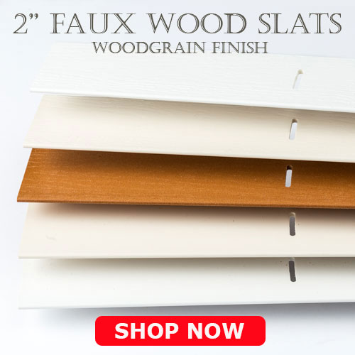 Slats & Valances for Repair - Wood & Faux Wood Blinds - Made to Order