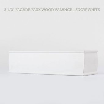 2 1/2" Faux Wood Blind Woodgrain Valance from 8 - 92 Inches