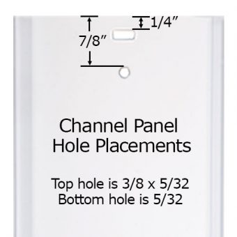 Vertical Channel Panel Base Groover - Replacement Vane Slats